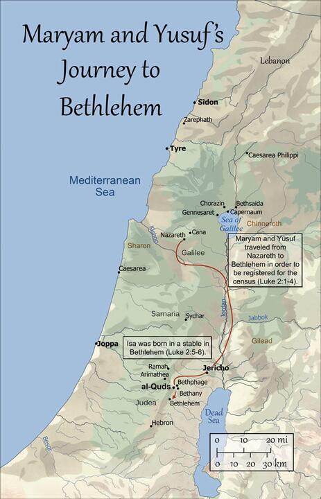 Maps about the life and teaching of Isa al-Masih | The Holy Injil in ...